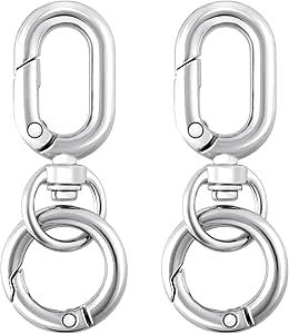 Amazon.com: OIIKI 2 Sets Double Opening Swivel Clasp Clips, Metal ...