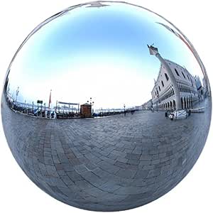 Amazon.com: Gersuivr Reflective Gazing Balls for Garden Stainless Steel ...
