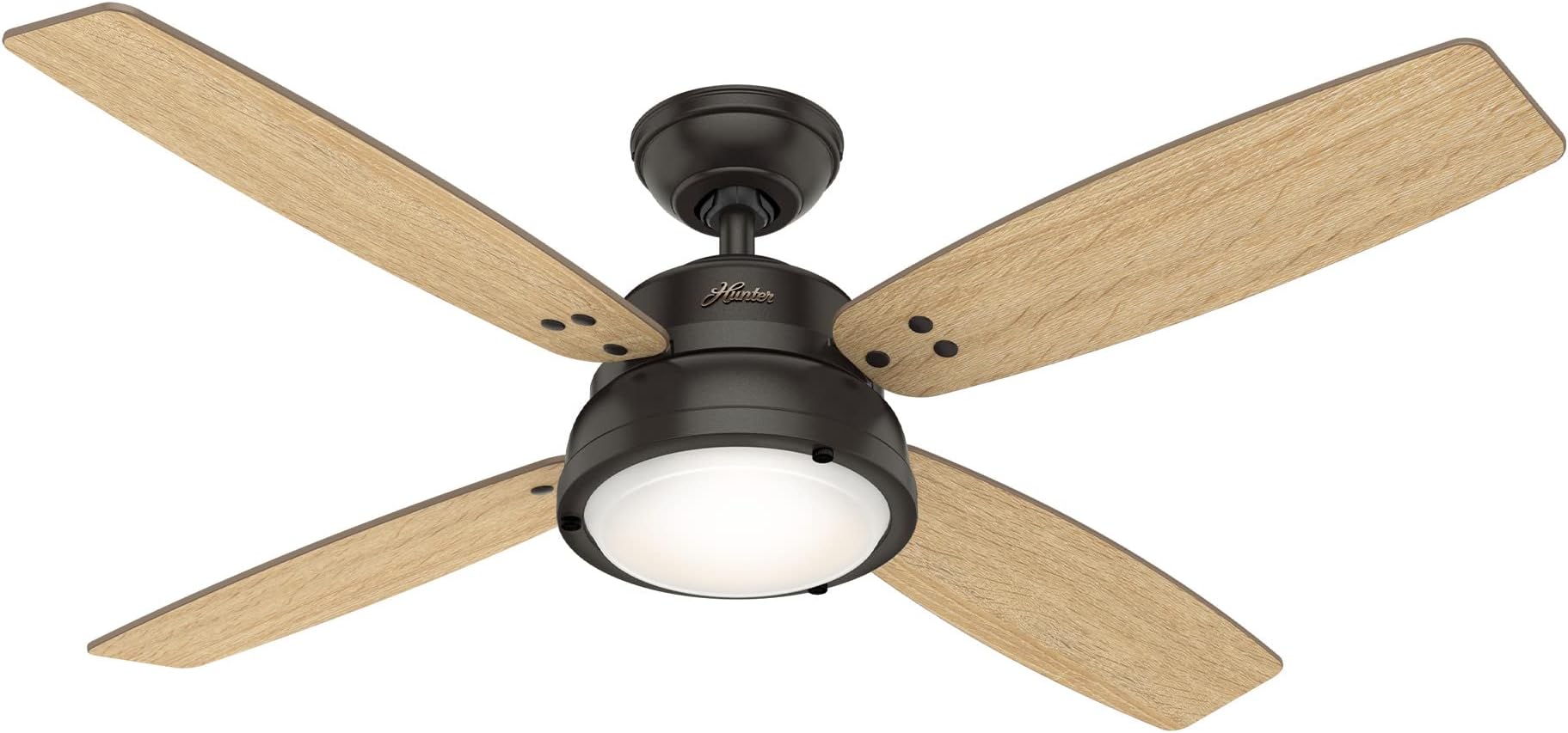 Hunter Cranbrook Indoor Ceiling Fan with LED Light and Remote Control ...