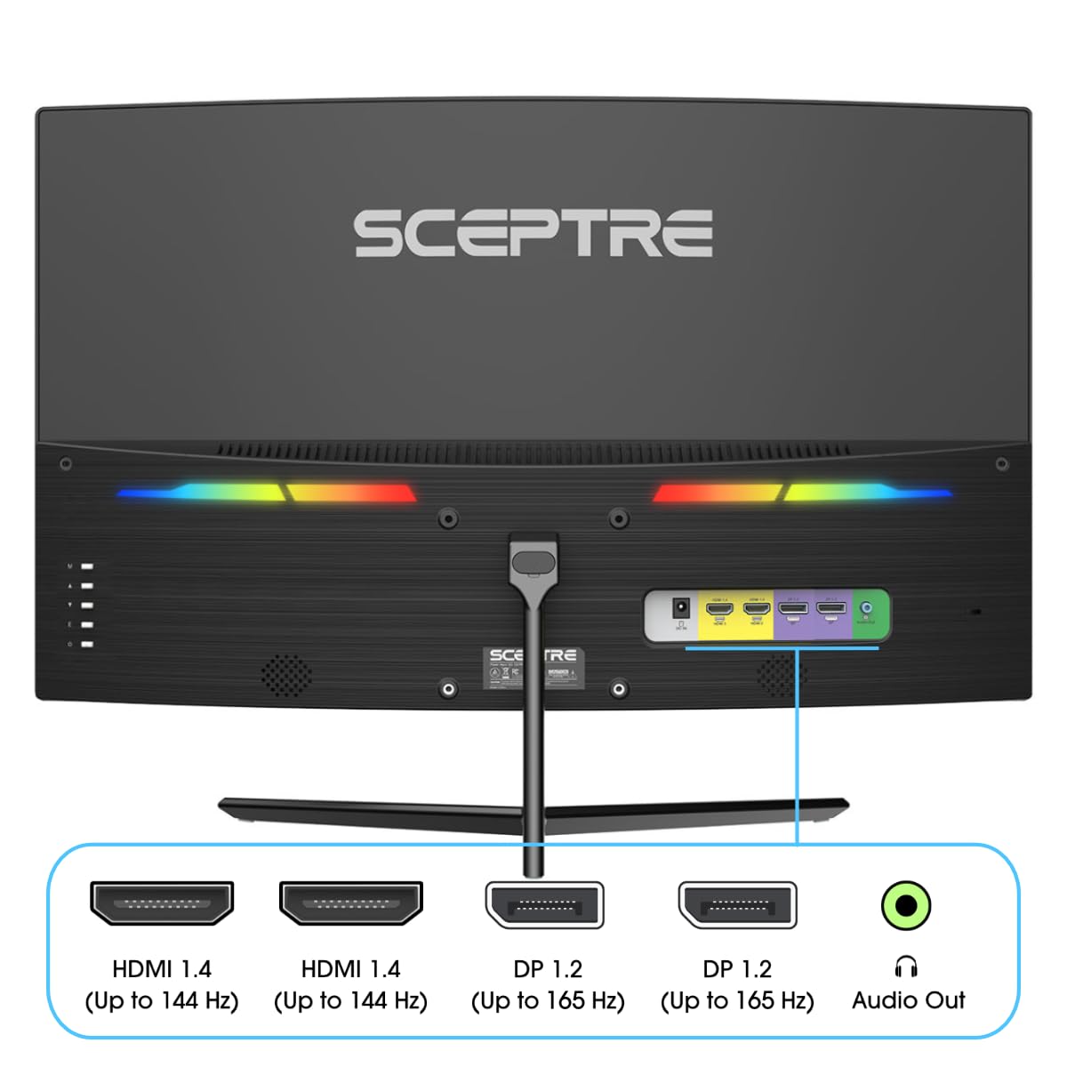 Snapklik.com : Sceptre 24-inch Curved Gaming Monitor 1080p Up To 165Hz ...