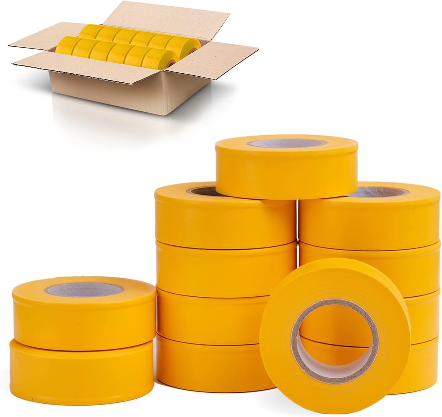 AdirPro 12 Pack Fluorescent Flagging Tape - Multipurpose Neon Marking ...