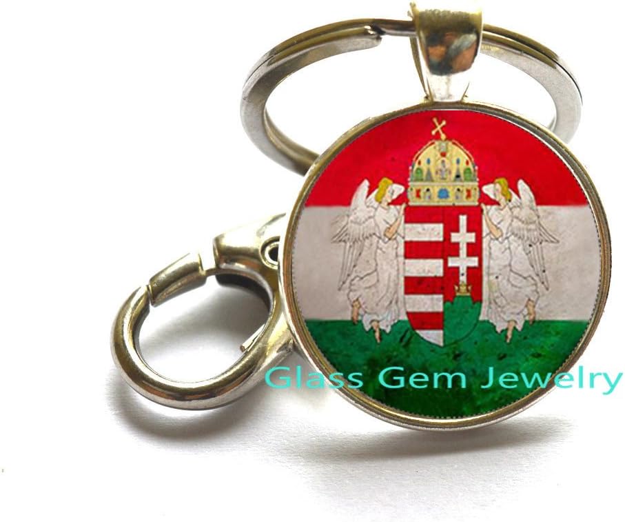 Amazon.com: Hungary Jewelry Budapest Keychain Flag Key Ring Hungary ...