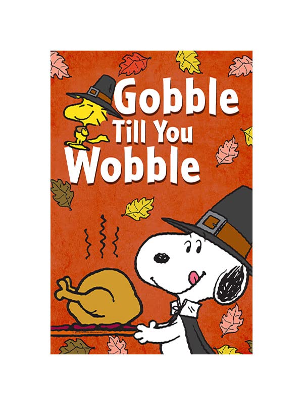 Amazon.com : Flagology.com, PEANUTS®, PEANUTS® Snoopy Gobble till You ...