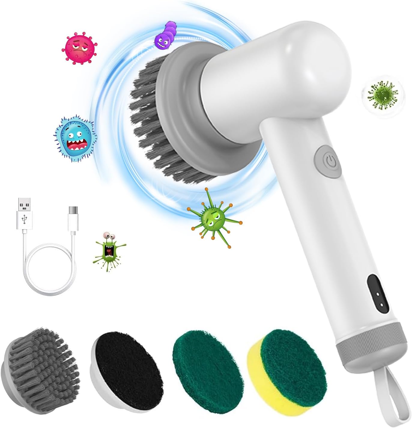 JML Electric Cleaning Brush - Electric Scrubber, Rechargeable, Cordless ...