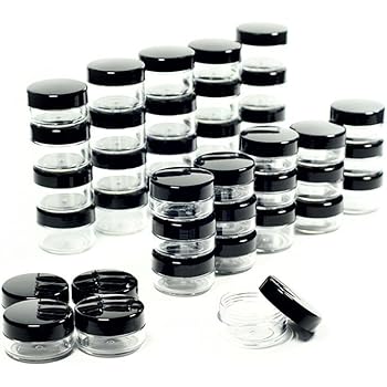 Amazon.com : 1oz Containers with Lids - Lip Scrub/Gloss Containers ...