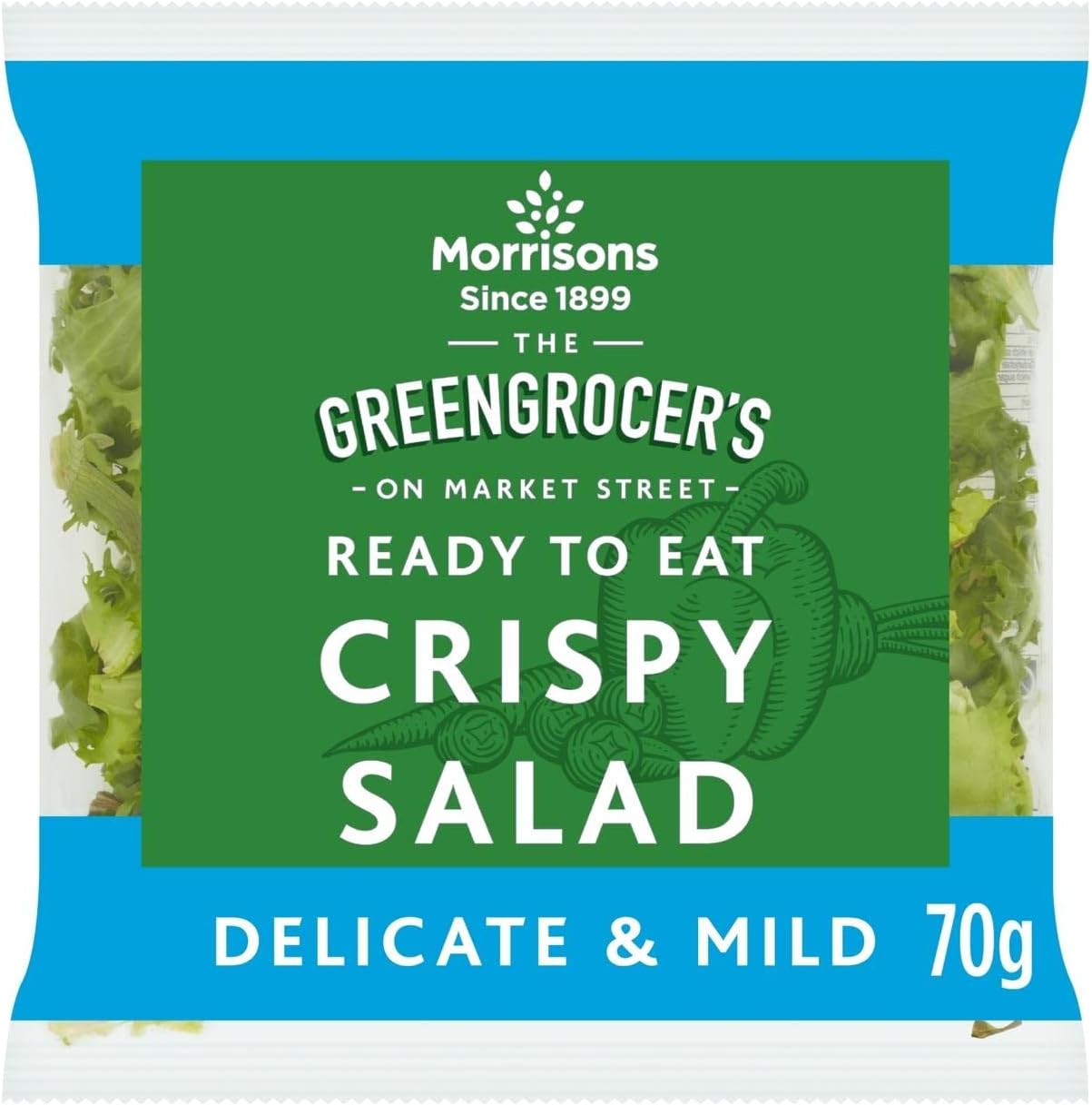 Morrisons The Greengrocer's On Market Street Crispy Salad 70g : Amazon ...