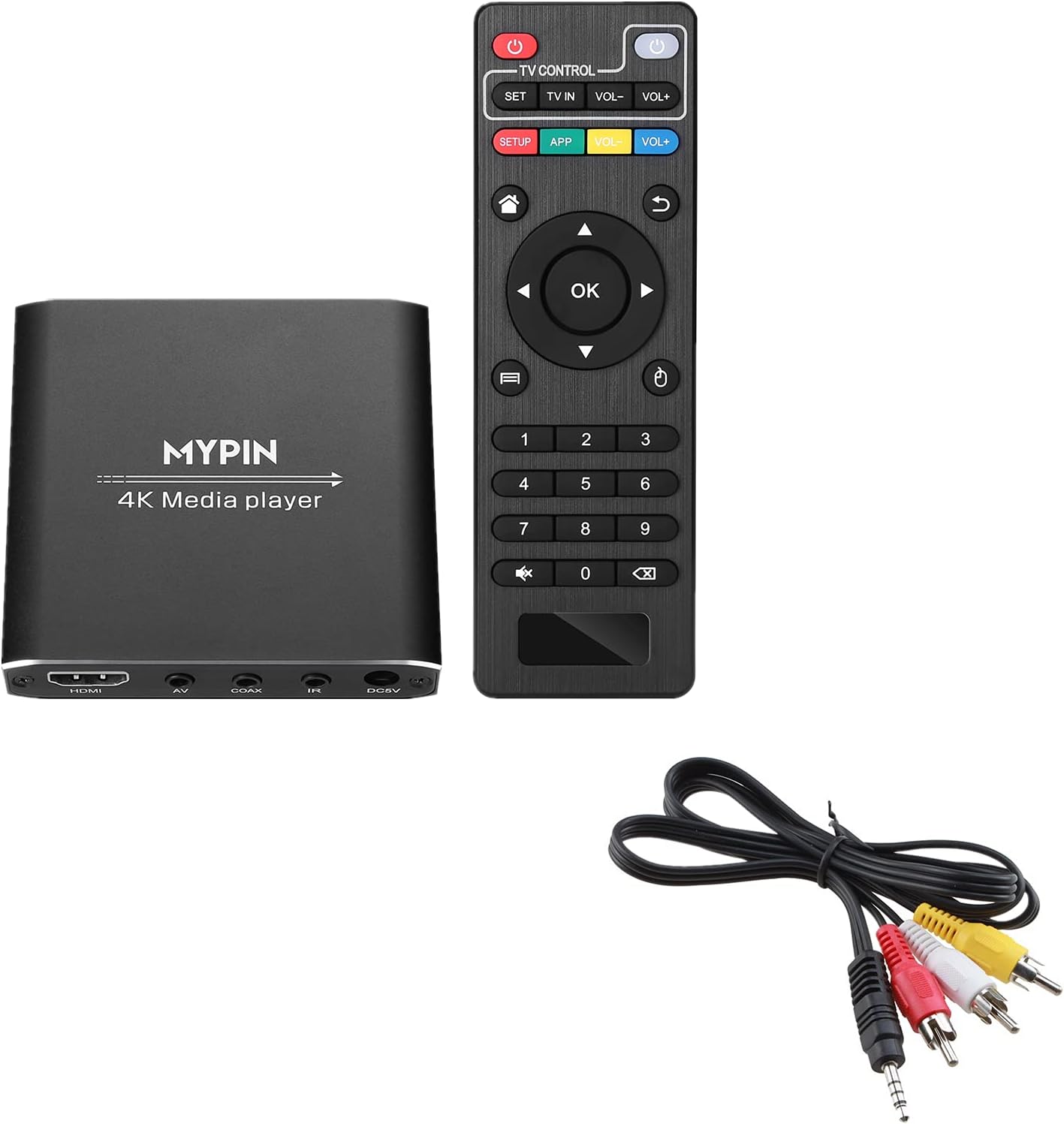 Amazon.com: 4K Media Player with ONE AV Cable, Digital MP4 Player for ...