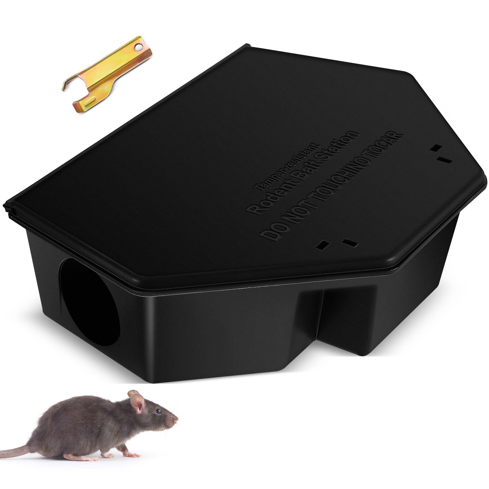 Amazon.com : Qualirey 1 Pc Rat Bait Station with Keys 13.58 x 8.98 x 3. ...