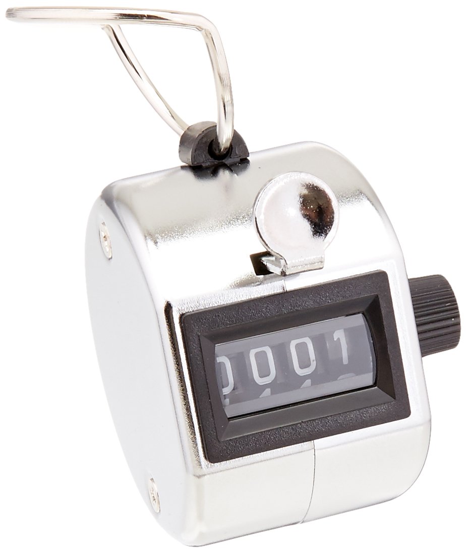 Officemate Handheld Tally Counter, Metal/Chrome (66222) : Amazon.in ...