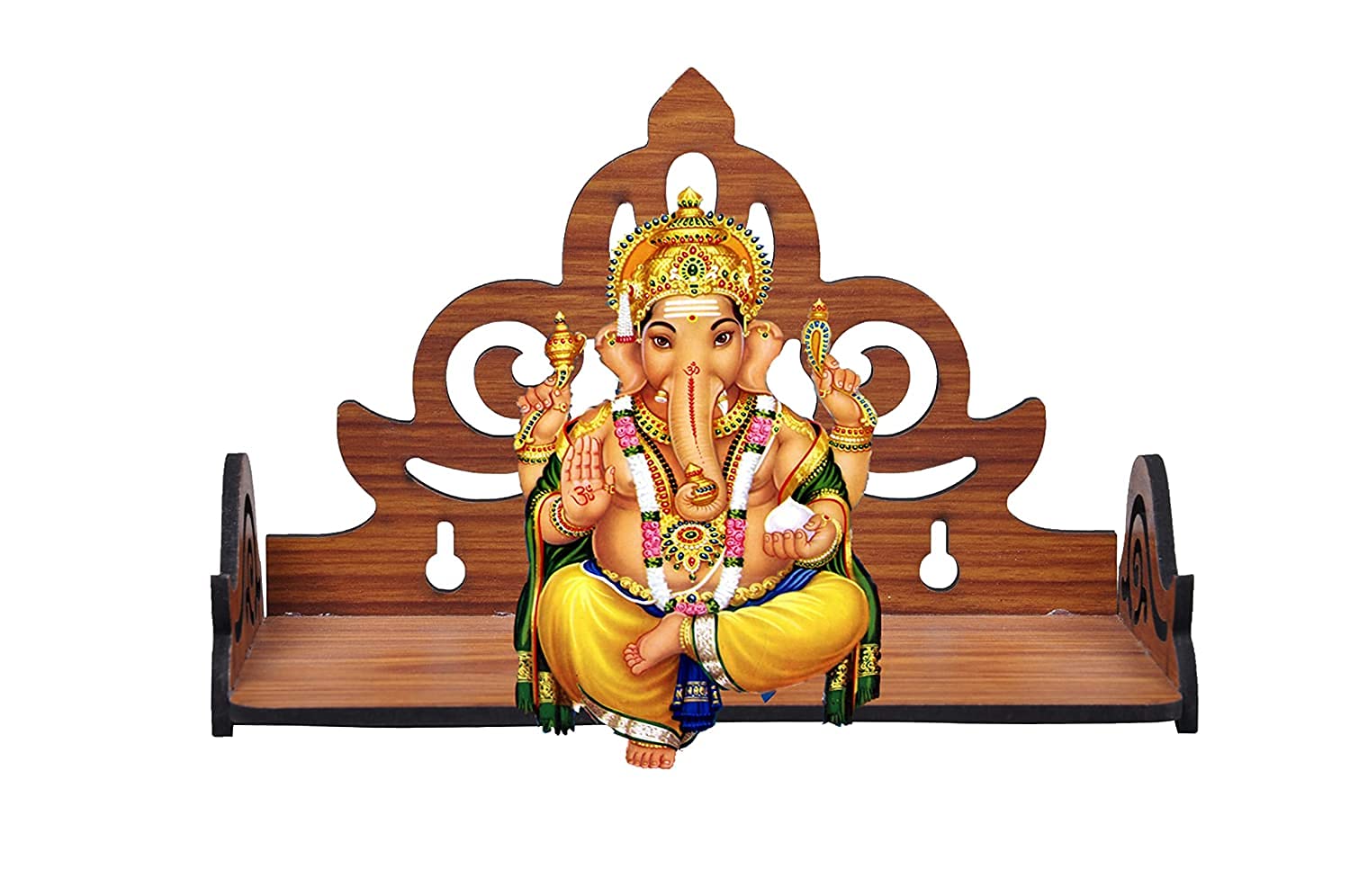 Buy LAKSHMINARAYAN SALES Wooden Singhasan Temple for God, Laddu Gopal ...