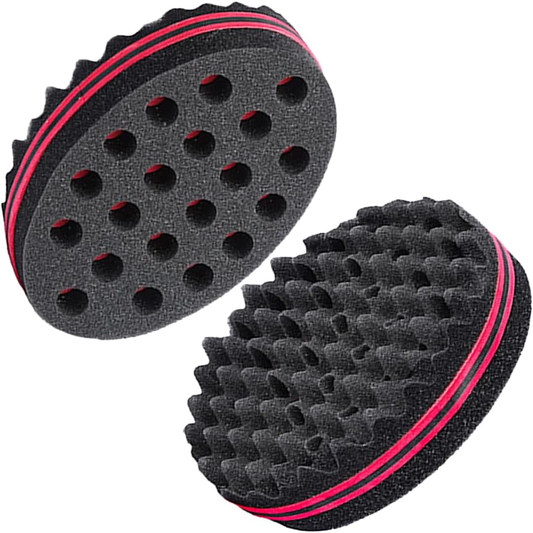 Amazon.com : Small Holes Hair Sponge for Twists and Dreads Barber Afro ...