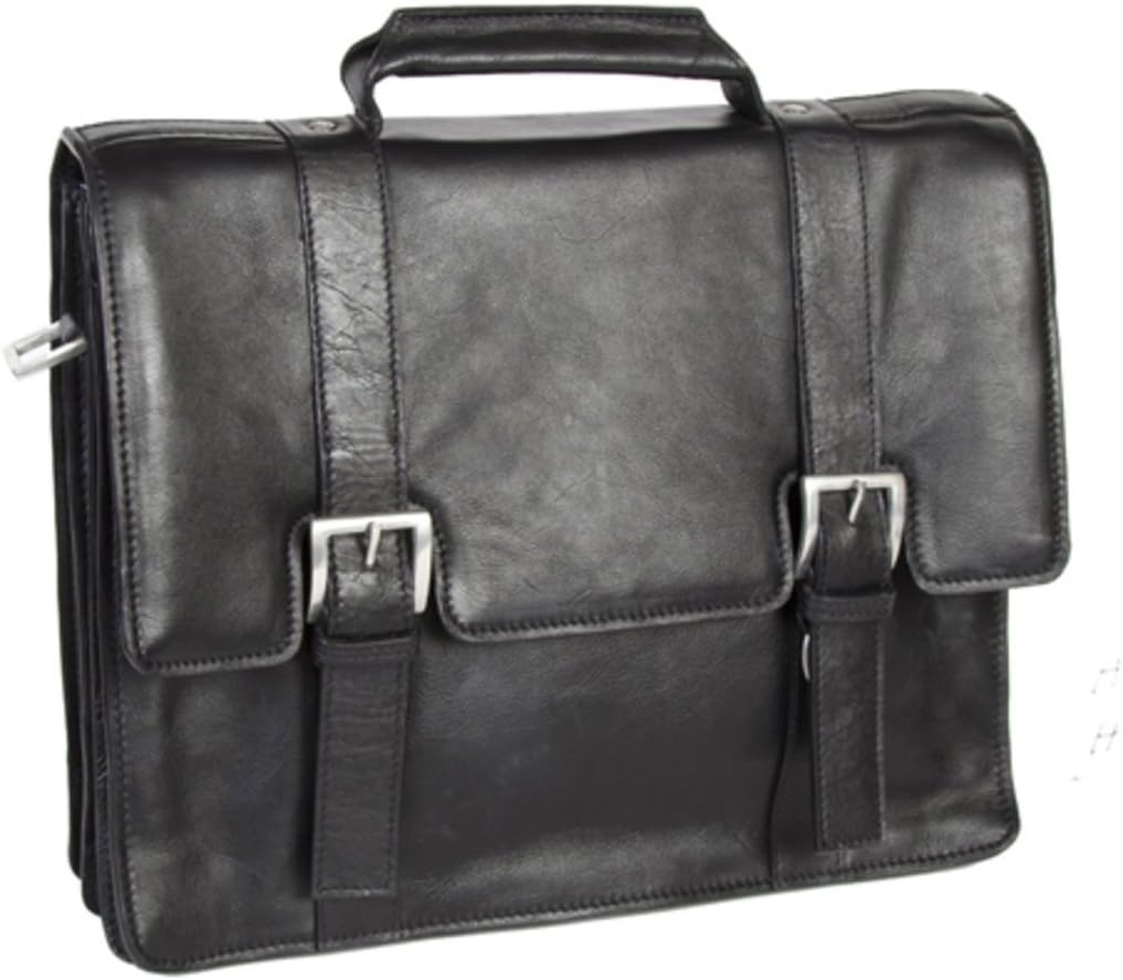 Amazon.com | Bag Shop Scully Glazed Calf Leather Laptop Briefcase H738 ...