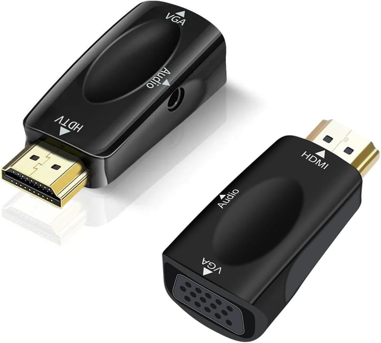 VIEVRE 2 Stücke HDMI VGA Adapter, HDMI auf VGA, VGA auf HDMI Adapter ...