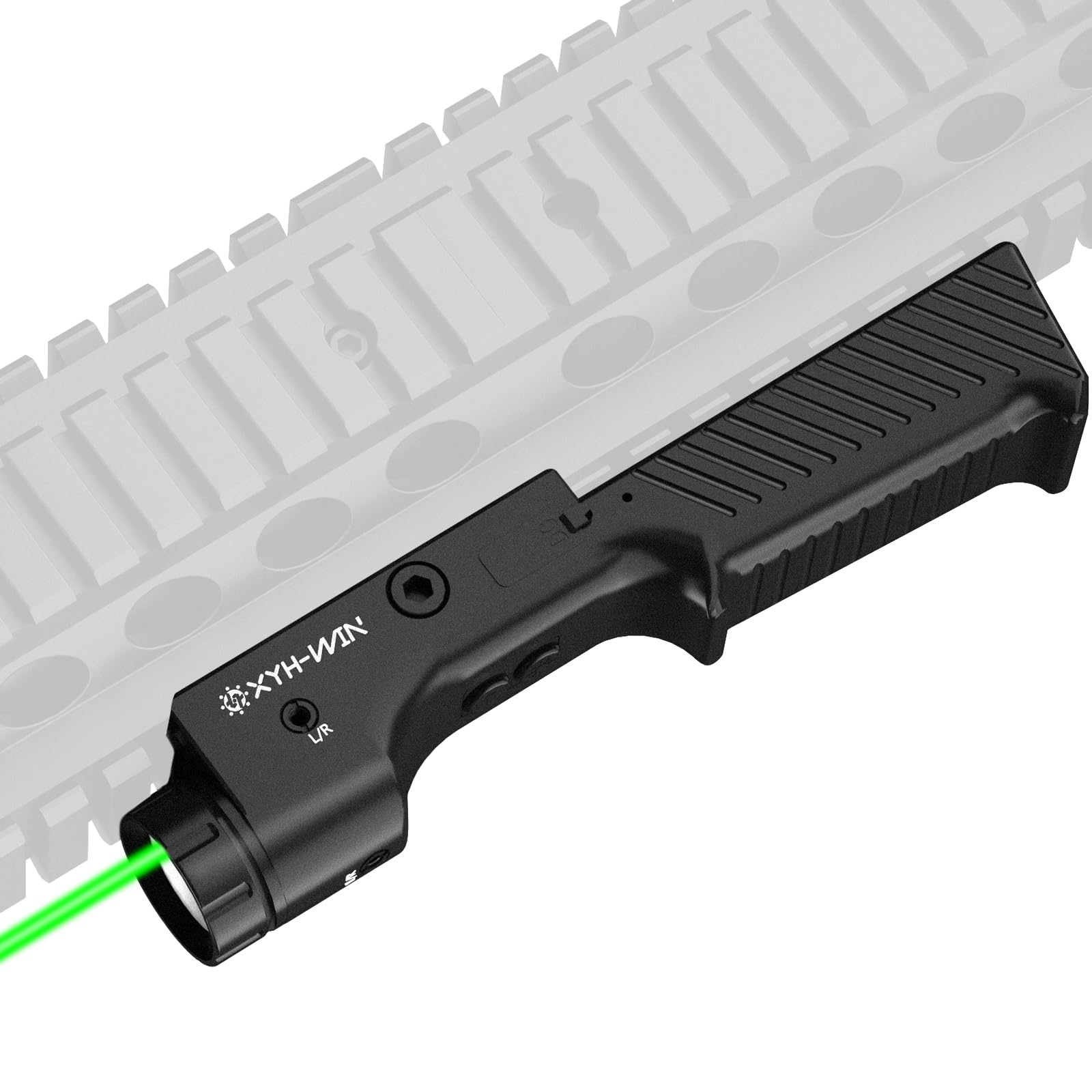 1000 Lumen Rechargeable Picatinny Rail Mounted Rifle Flashlight ...