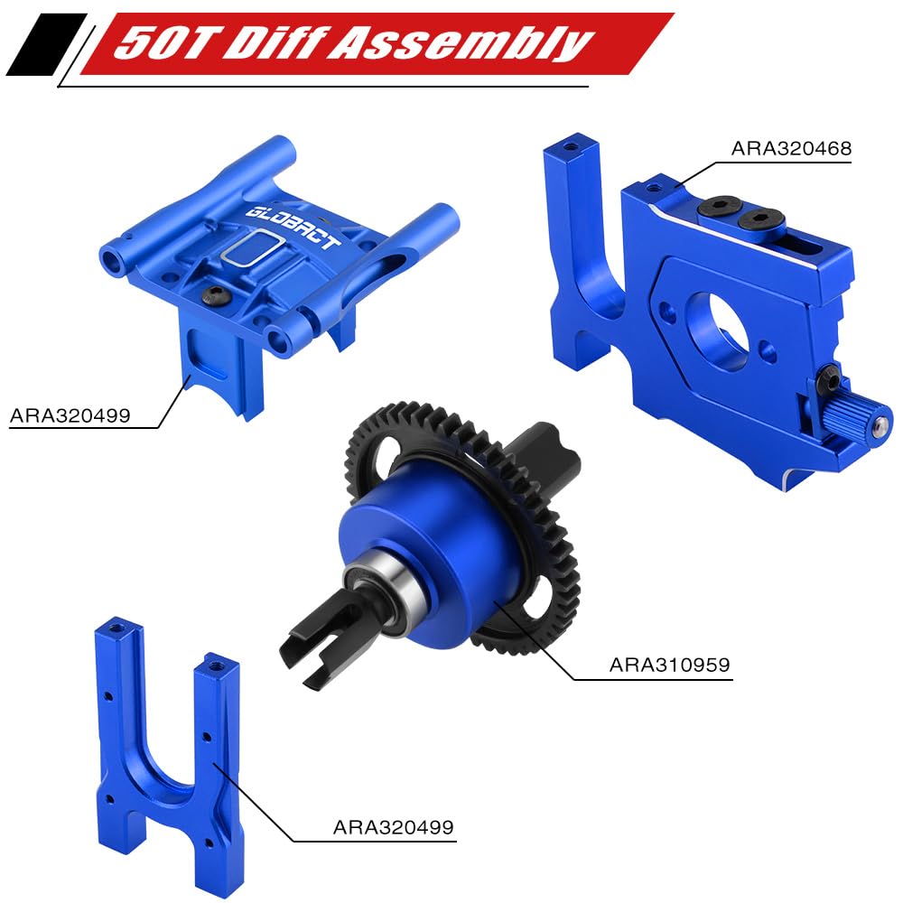 EBay Motors GLOBACT Steel 50T Center Diff Set With Motor Mount – For ...
