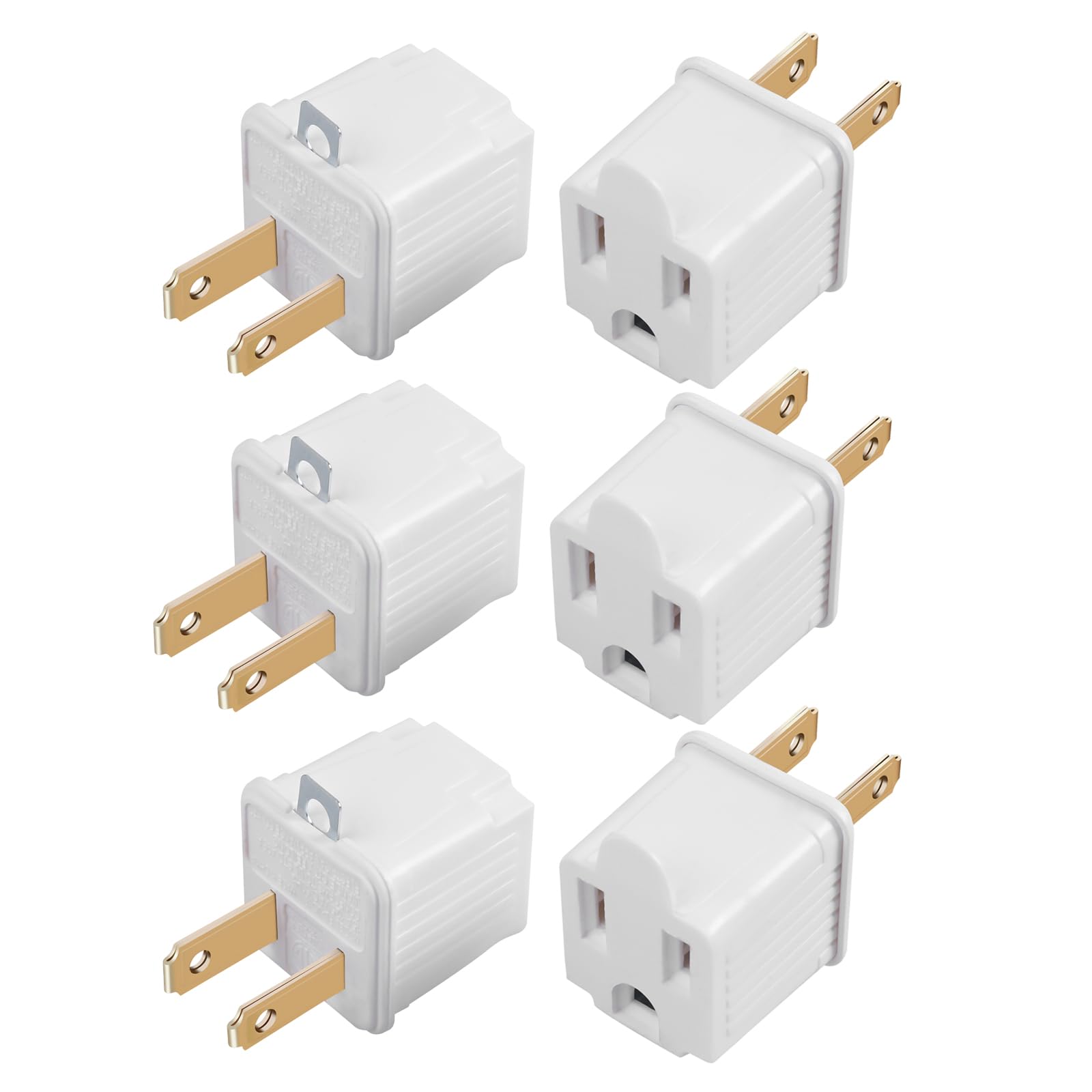 Amazon.com: TENINYU Grounded Adapter 3-Prong to 2-Prong Outlet ...
