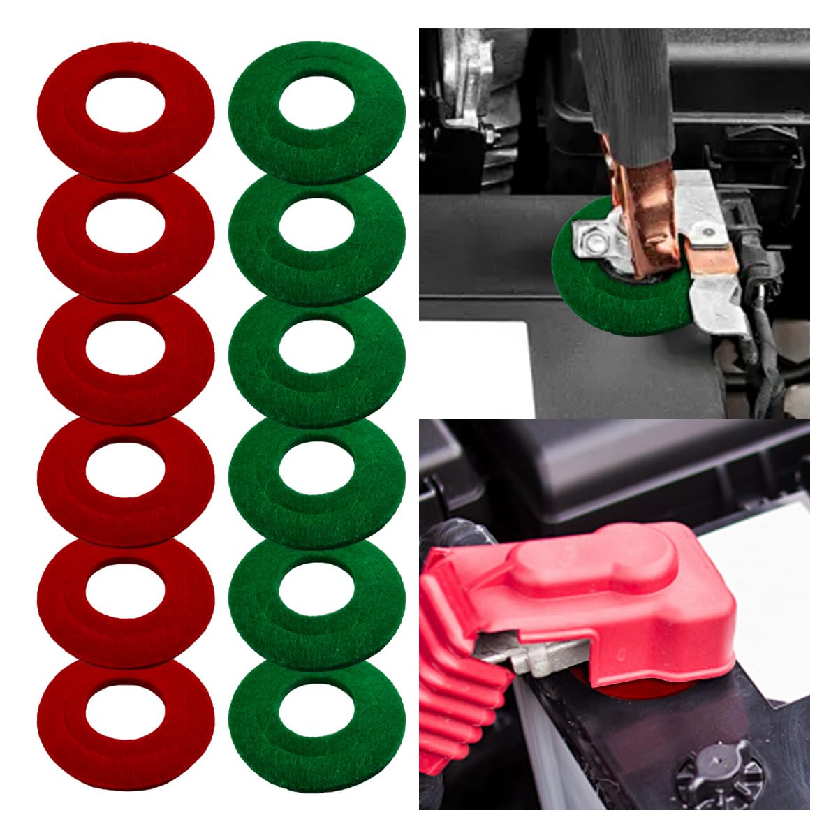 Amazon.com: 12PCS Battery Terminal Washer Pad, Anti Corrosion Washers ...