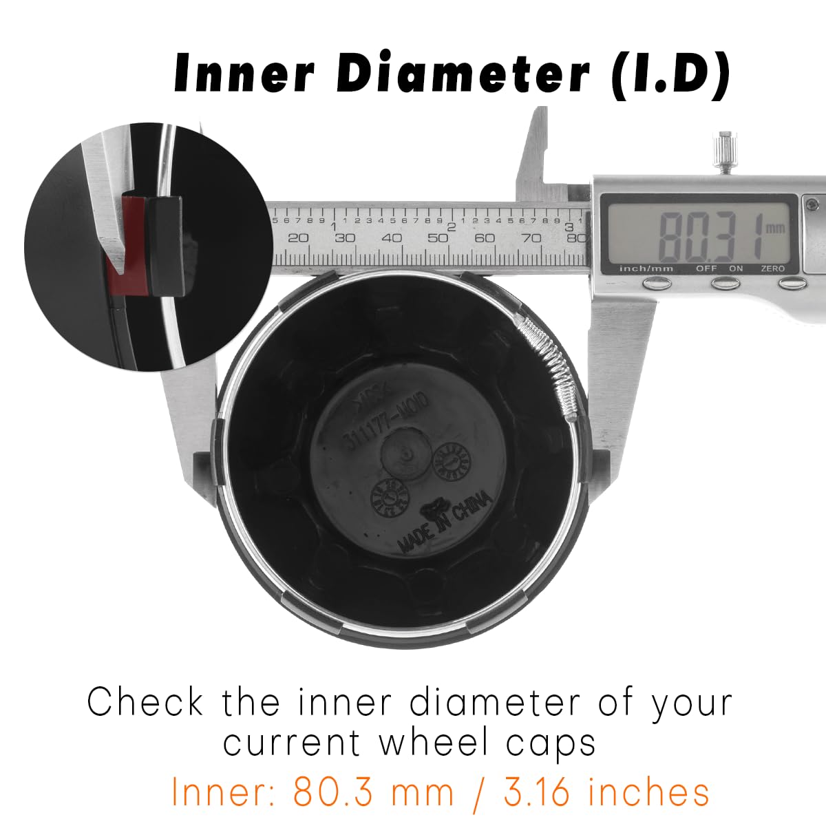 Snapklik.com : GTownWorks Wheel Center Caps For ITP SS Golf Cart Wheels ...