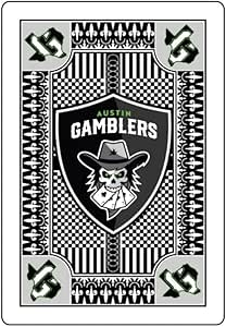 Amazon.com: Austin Gamblers Shield Logo Playing Cards : Toys & Games