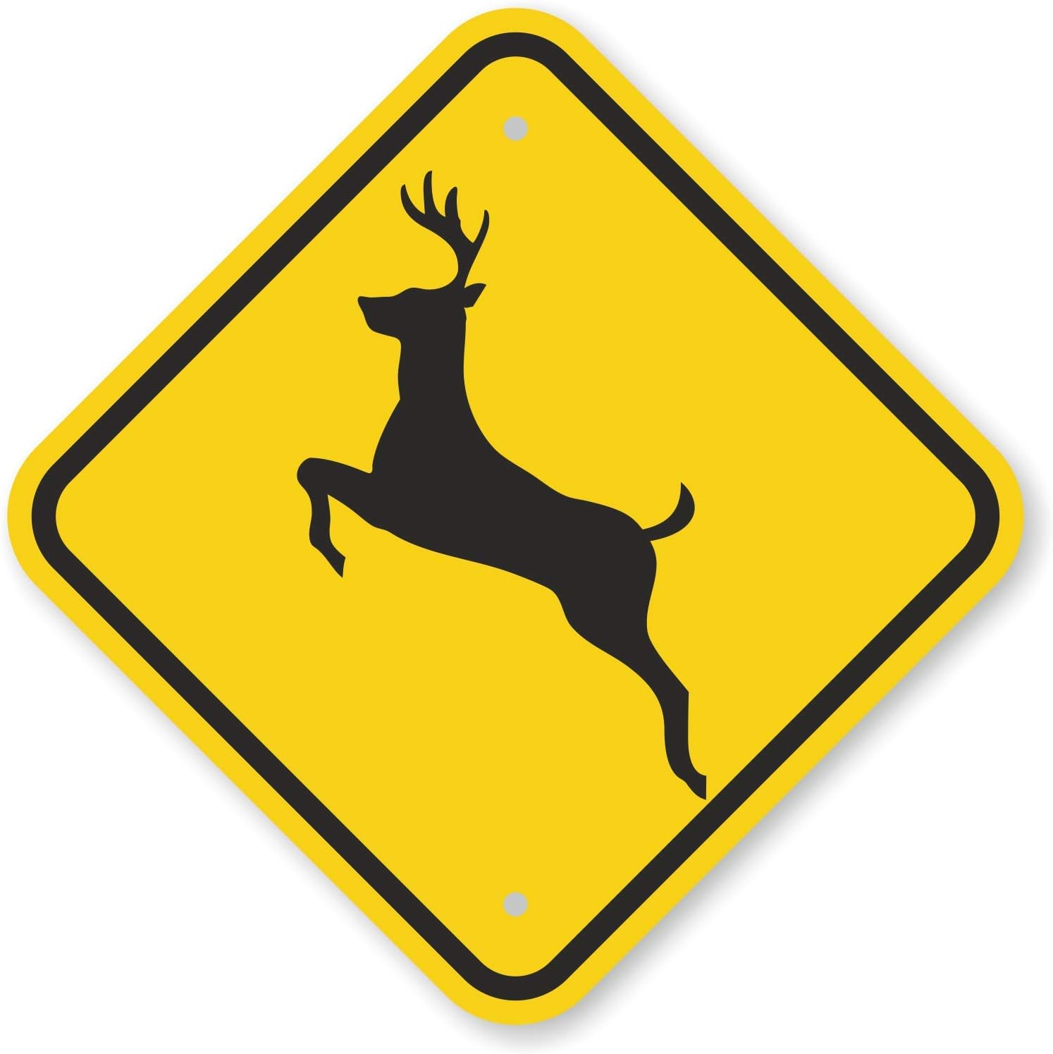Amazon.com: Great Road Sign Deer with Fawn Graphic Animal Caution Xing ...