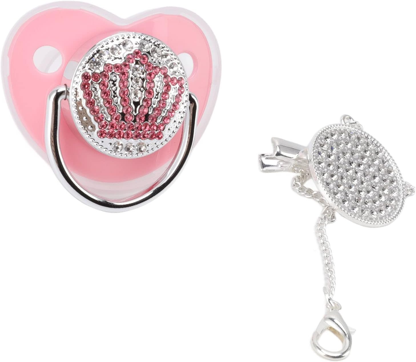 Amazon.com : Golden Letter Baby Pacifier, Personalized Bling Pacifier ...