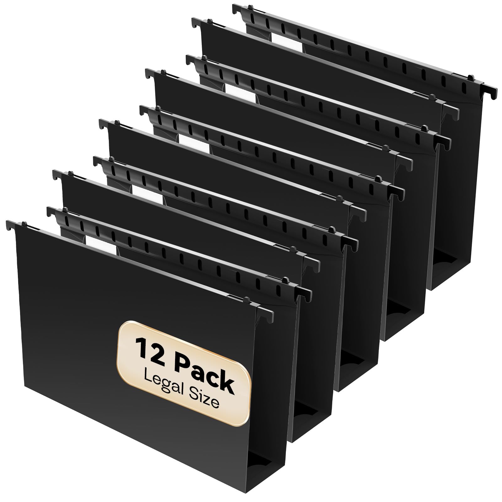 Nordun Plastic Extra Capacity Legal Size Hanging File Folders,12 Pack ...
