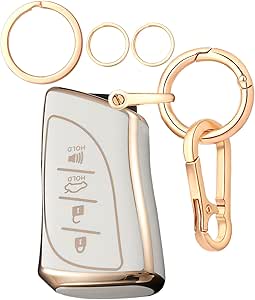 Amazon.com: LEERLY Key Fob Cover for Lexus Accessories, Key Case with ...