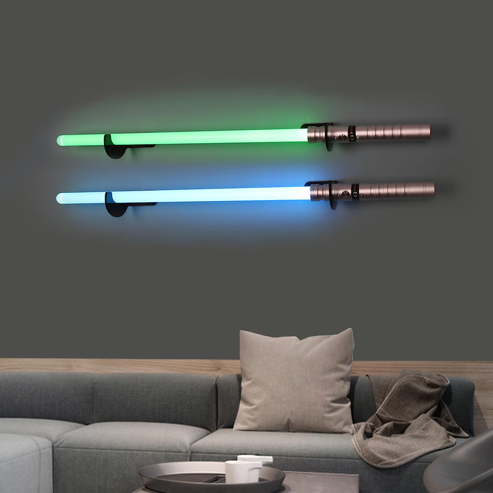 BYTOTU Light Saber Wall Mount Holder-Lightsaber Wall Mount-(Black 2set ...