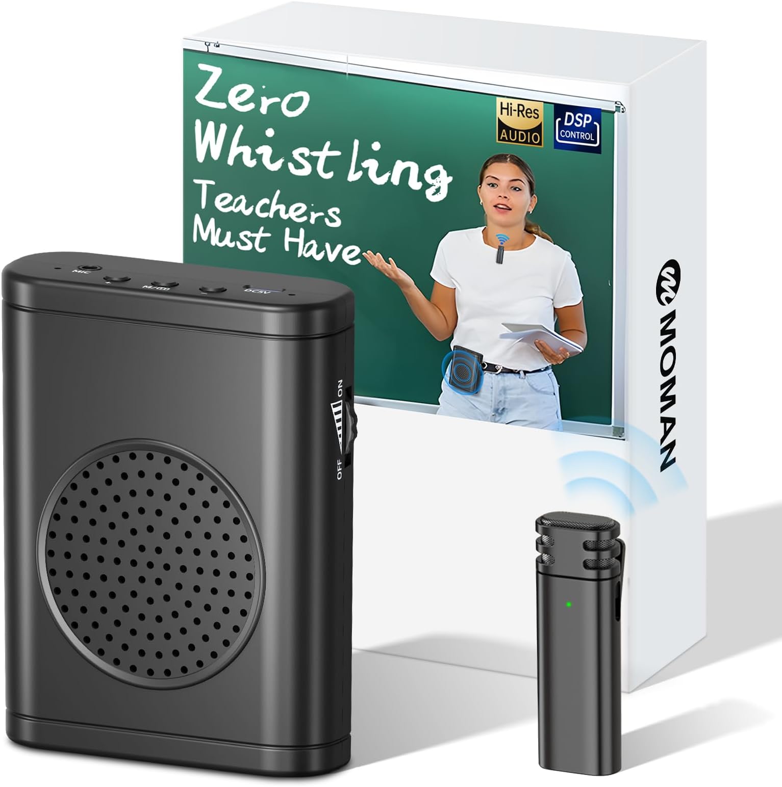 Amazon.com: Wireless Voice Amplifier for Teachers with Magnetic ...