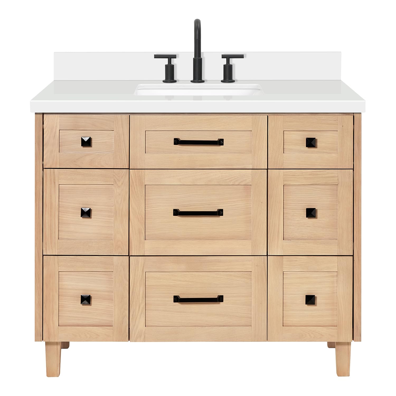 Amazon.com: ARIEL Monroe 43 Inch Single Bathroom Vanity with Sink, Pure ...