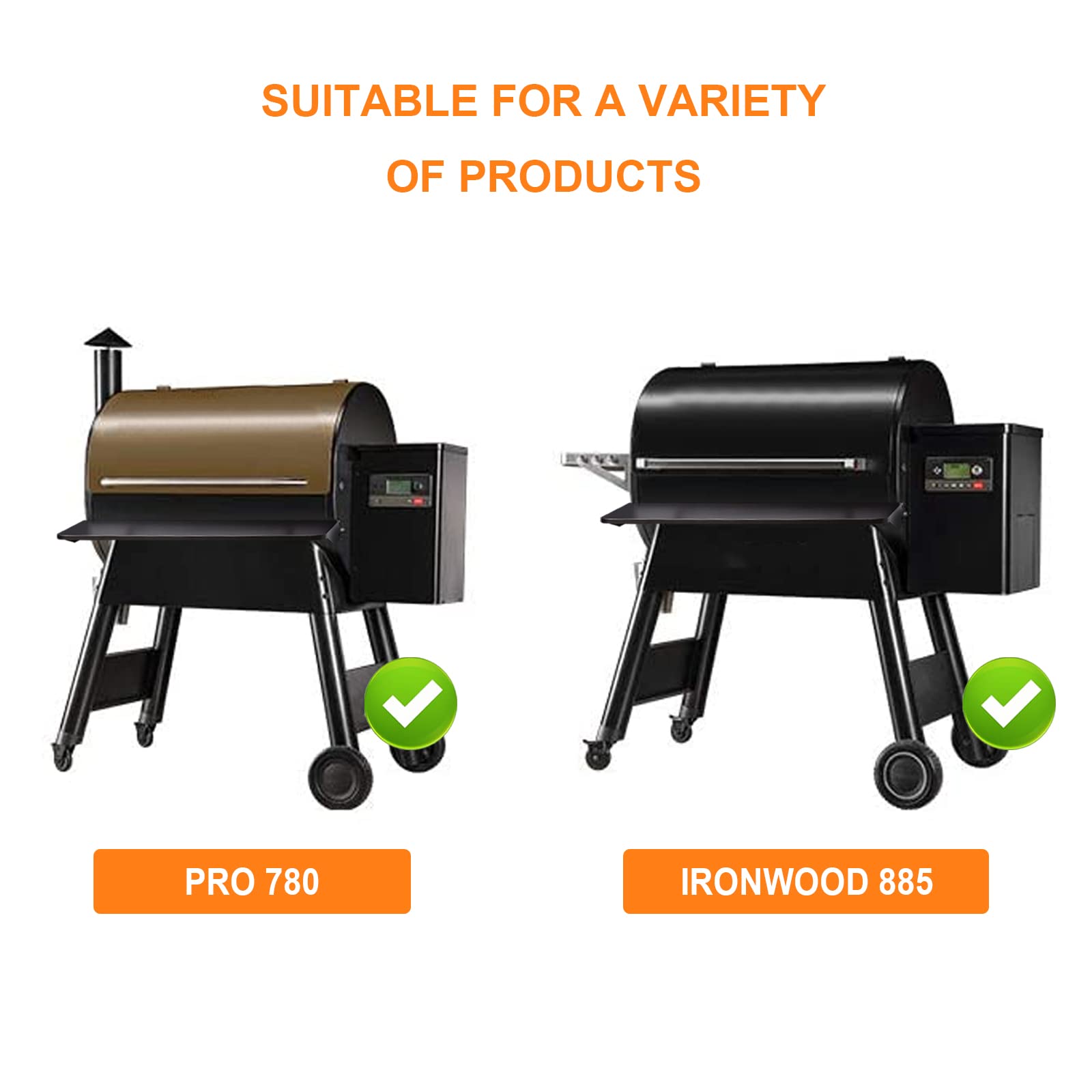 Snapklik.com : Utheer Grill Accessories BAC442 Folding Front Shelf For ...