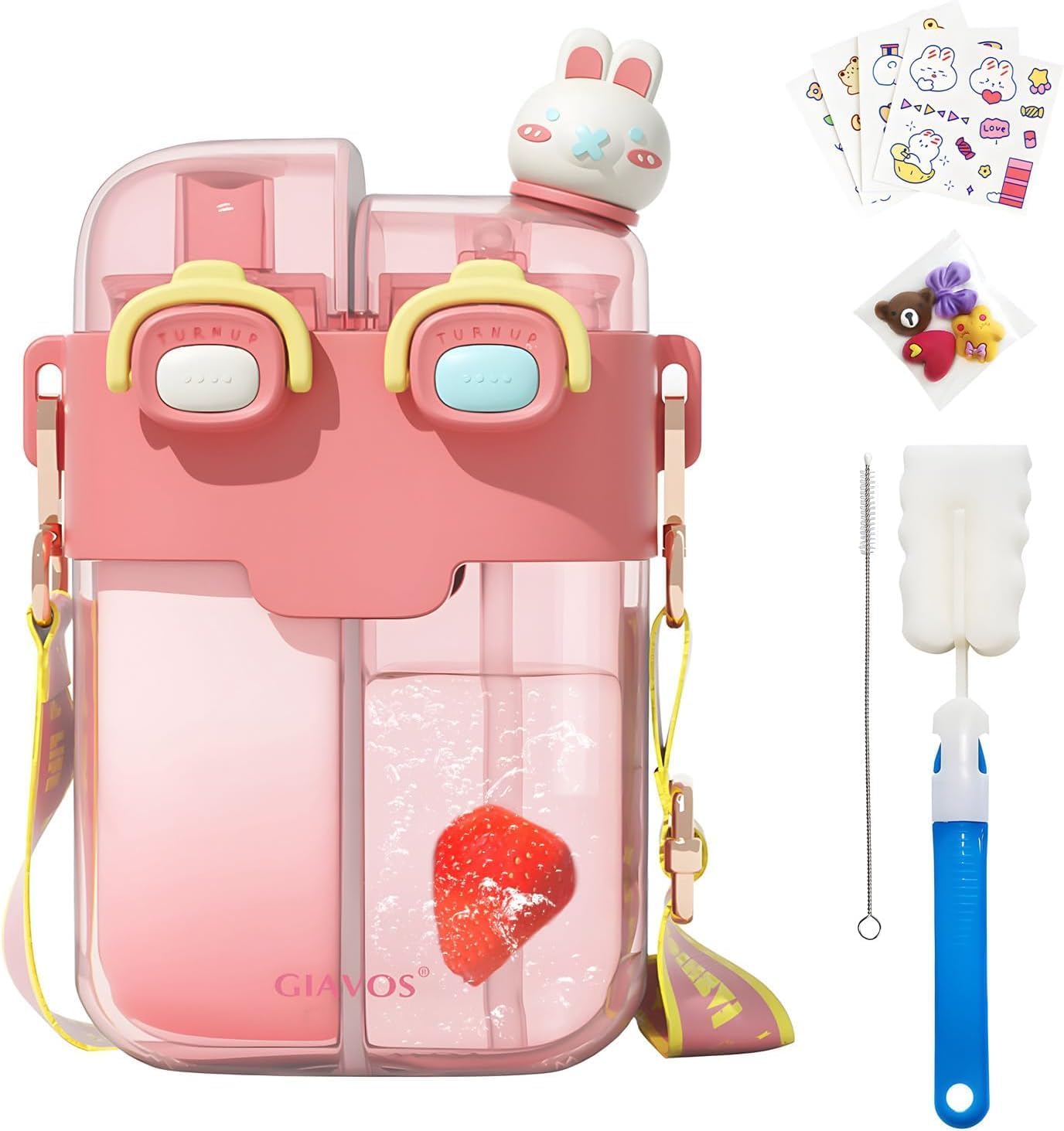 Amazon.com: HiGropcore Kawaii Water Bottle Cute Water Bottles with ...