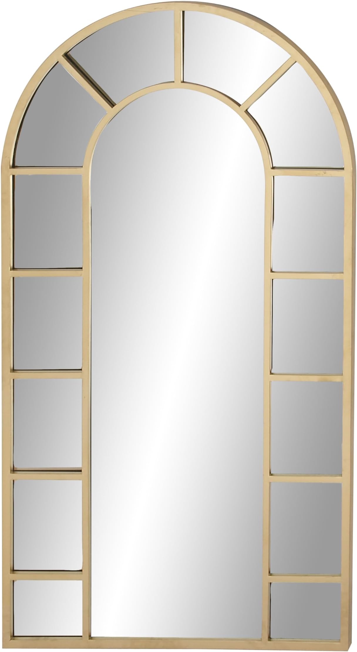 Amazon.com: Deco 79 Metal Room Wall Mirror Arched Window Pane Entryway ...
