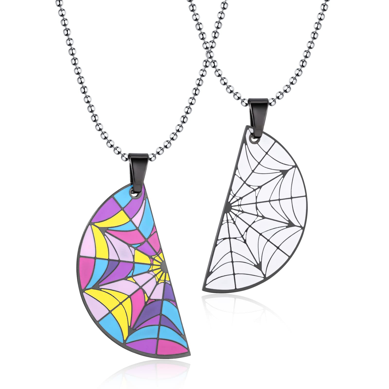 Amazon.com: huiphong Wednesday Addams Necklace for 2 Friendship BFF ...