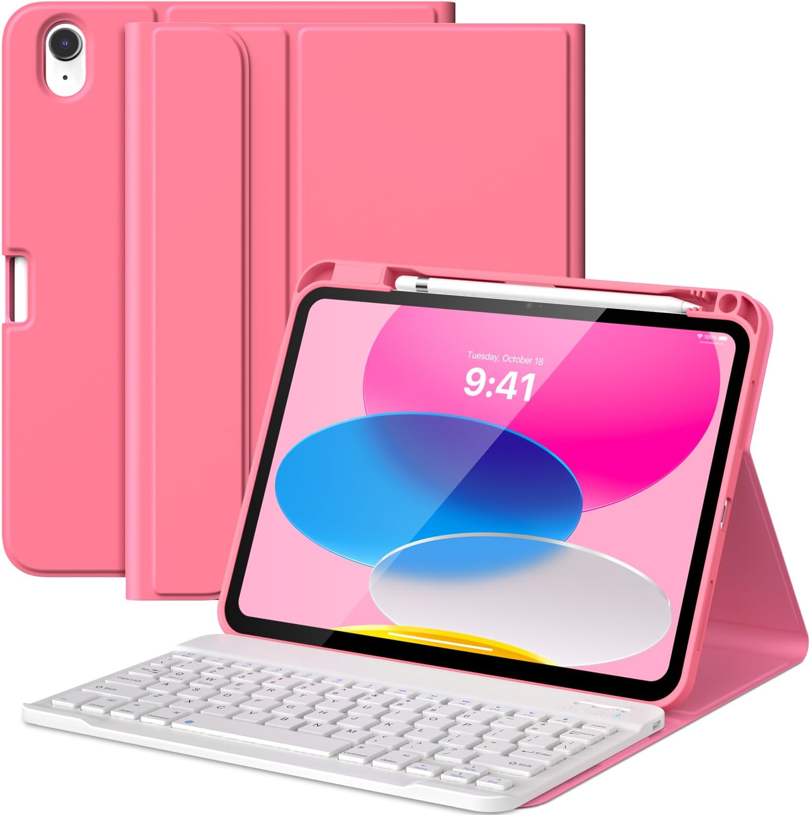 Amazon.com: MMK Keyboard Case for iPad 10th Generation 10.9" 2022, for ...