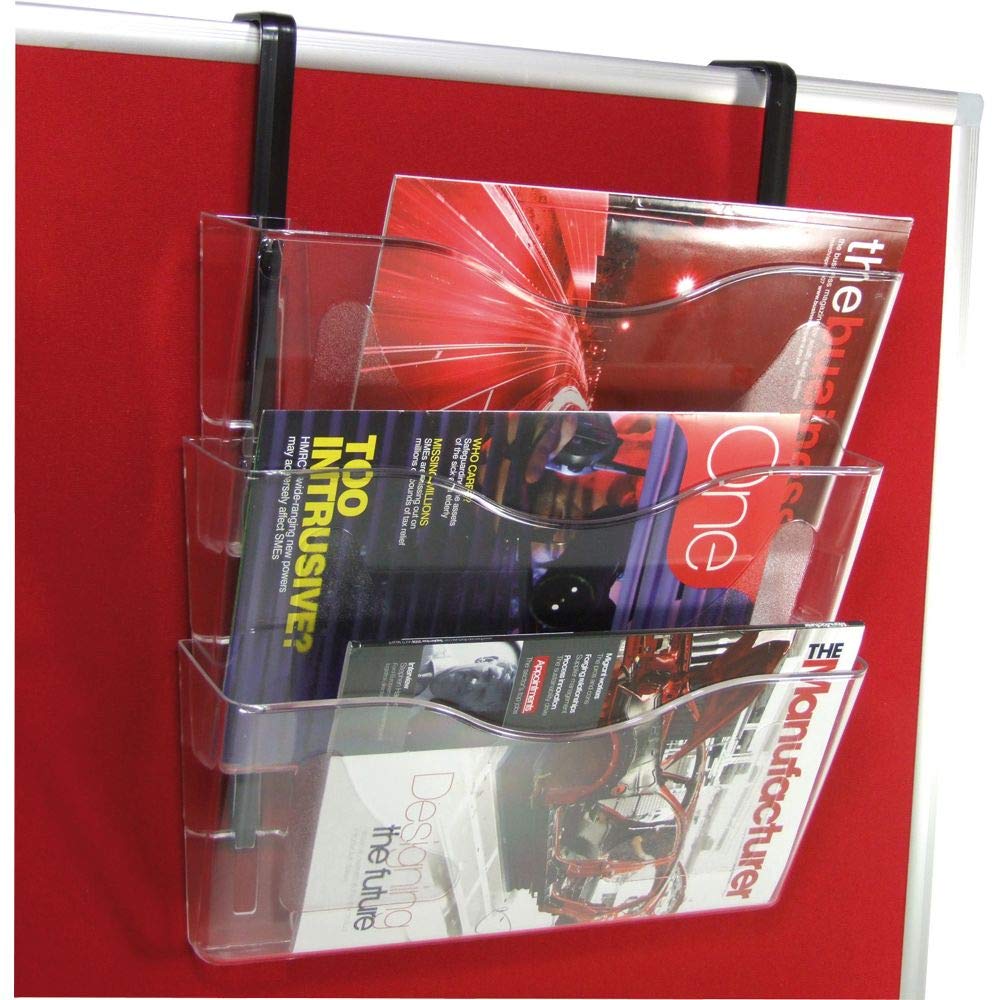 Deflecto Crystal Landscape A4 Wall Mounted Document Holder With Hanging ...