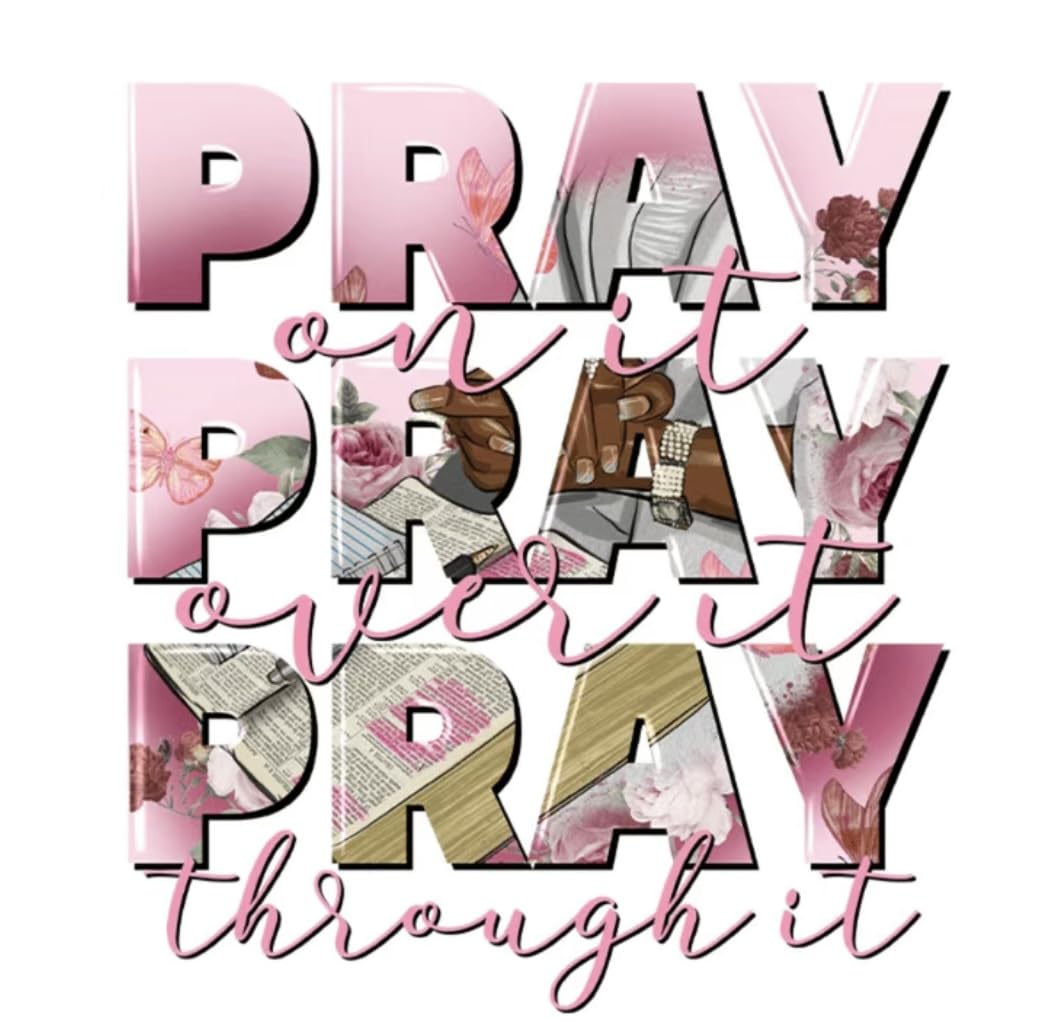 Amazon.com: 2pcs Pray Pray Pray Iron on Transfers for Clothing ...