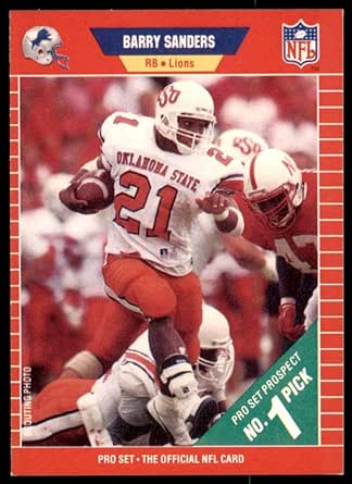 Amazon.com: Barry Sanders Rookie Card 1989 Pro Set #494 : Collectibles ...
