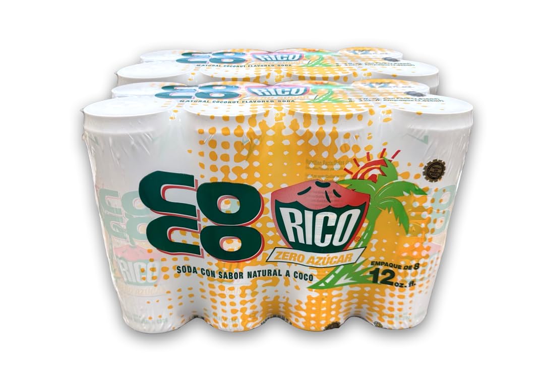 Amazon.com : Coco Rico Diet Coconut Soda (Pack of 16, 12oz cans ...