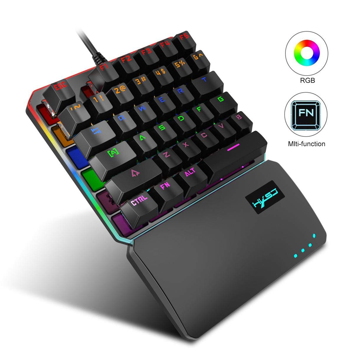 Buy One Handed Mechanical Keyboard, Womdee Portable Mini Gaming Keypad ...