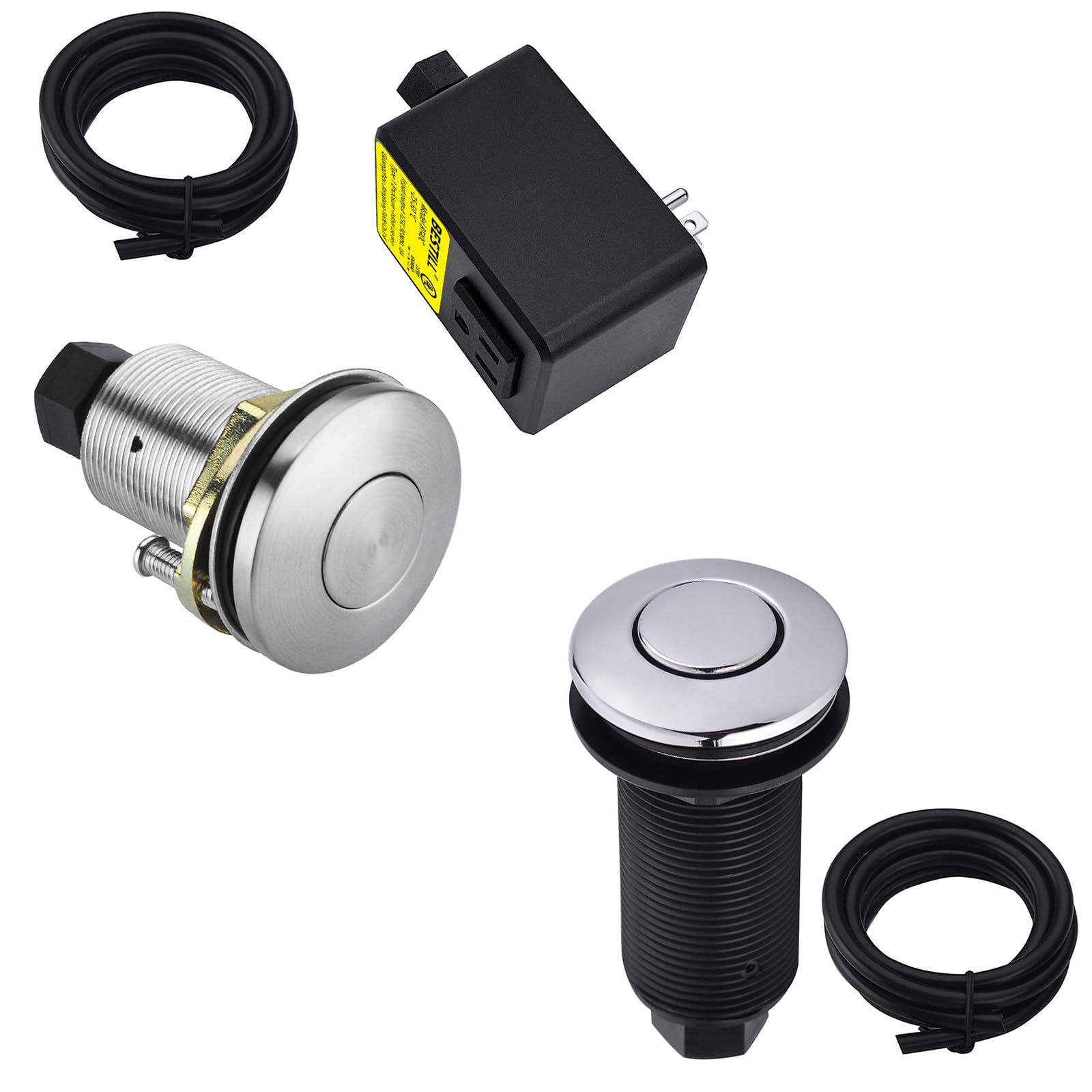 BESTILL Air Switch Kit UL Certified Brass BESTILL Garbage Disposal Air ...
