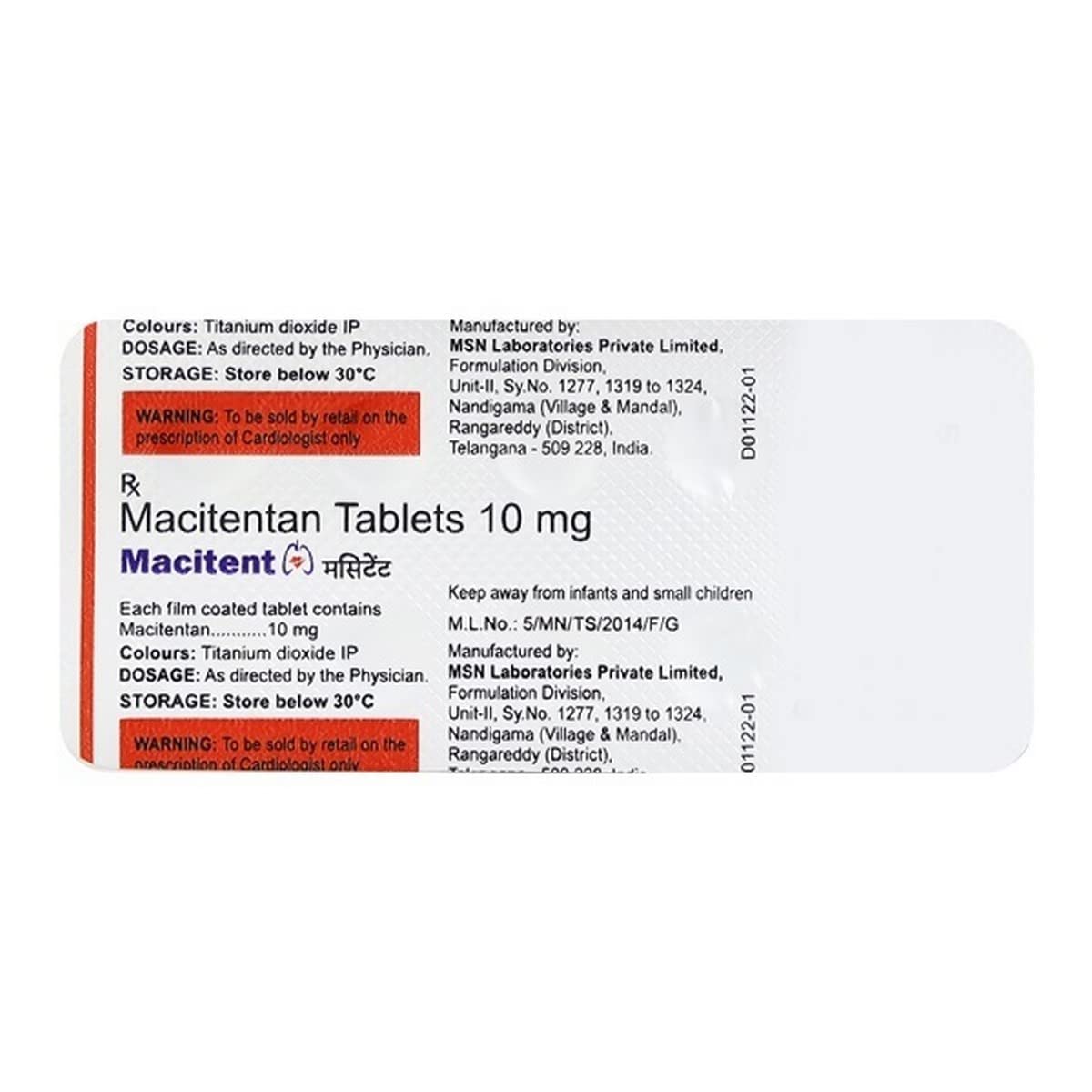 Macitent 10mg - Strip of 10 Tablets : Amazon.in: Fashion