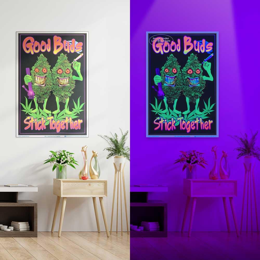 Snapklik.com : Good Buds Stick Together - Pot, Marijuana Blacklight ...
