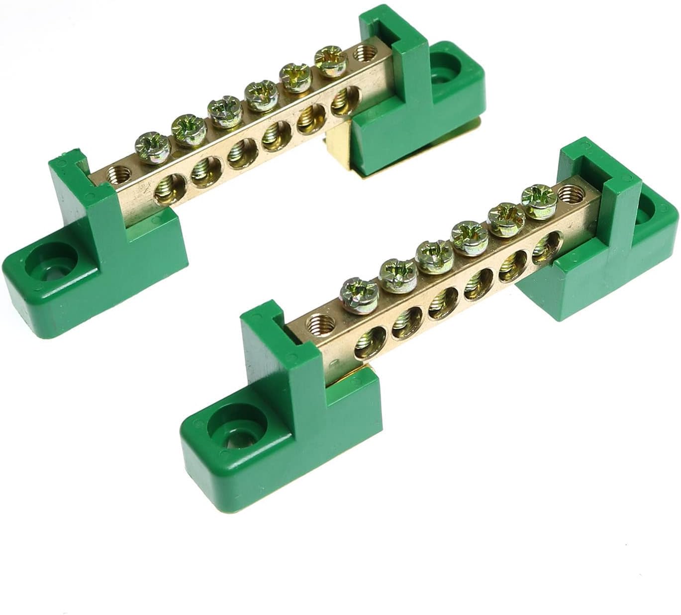 Amazon.com: Terminal Ground Bar, 10pcs 5-Hole Electrical Grounding Bars ...