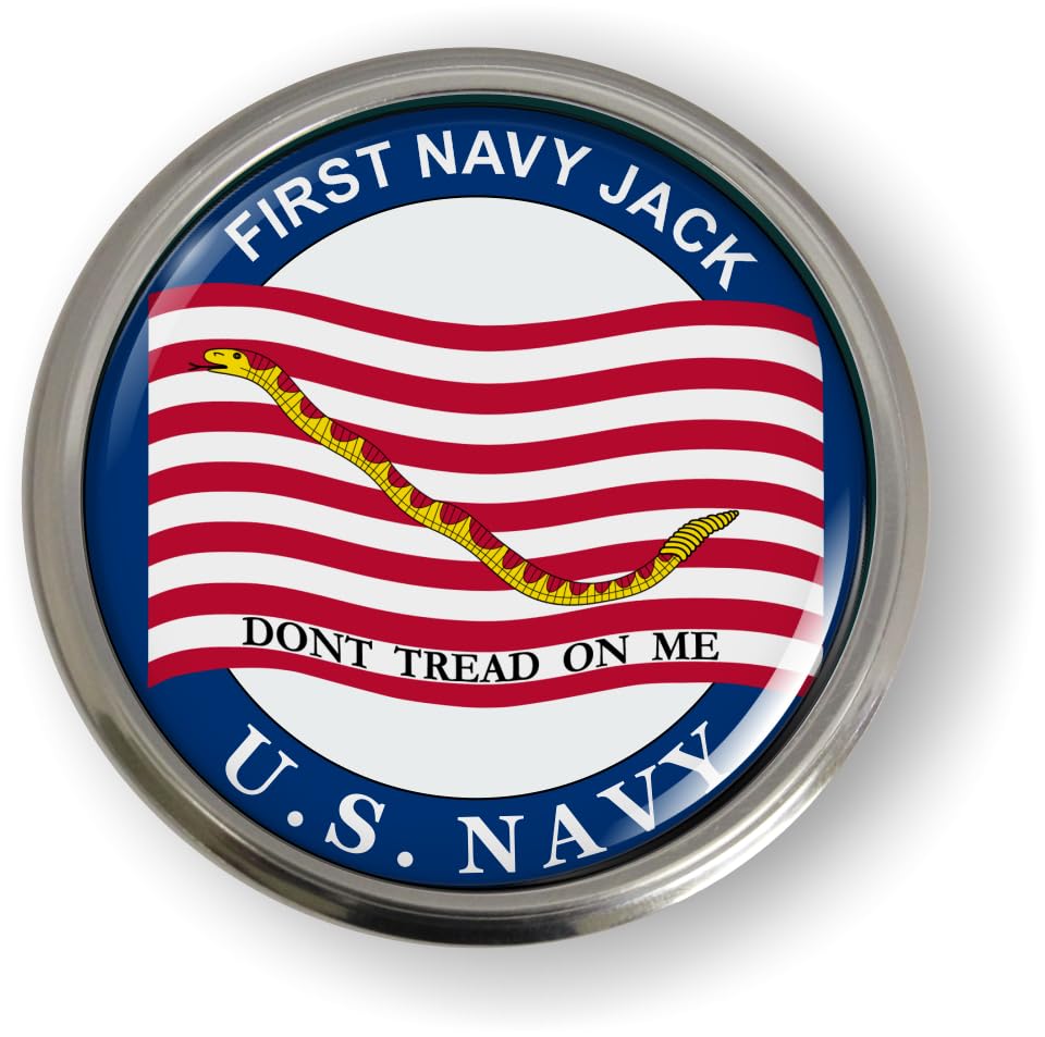 Licensed, U.S. Navy First Navy Jack Flag - Don't Tread on Me, Emblem ...