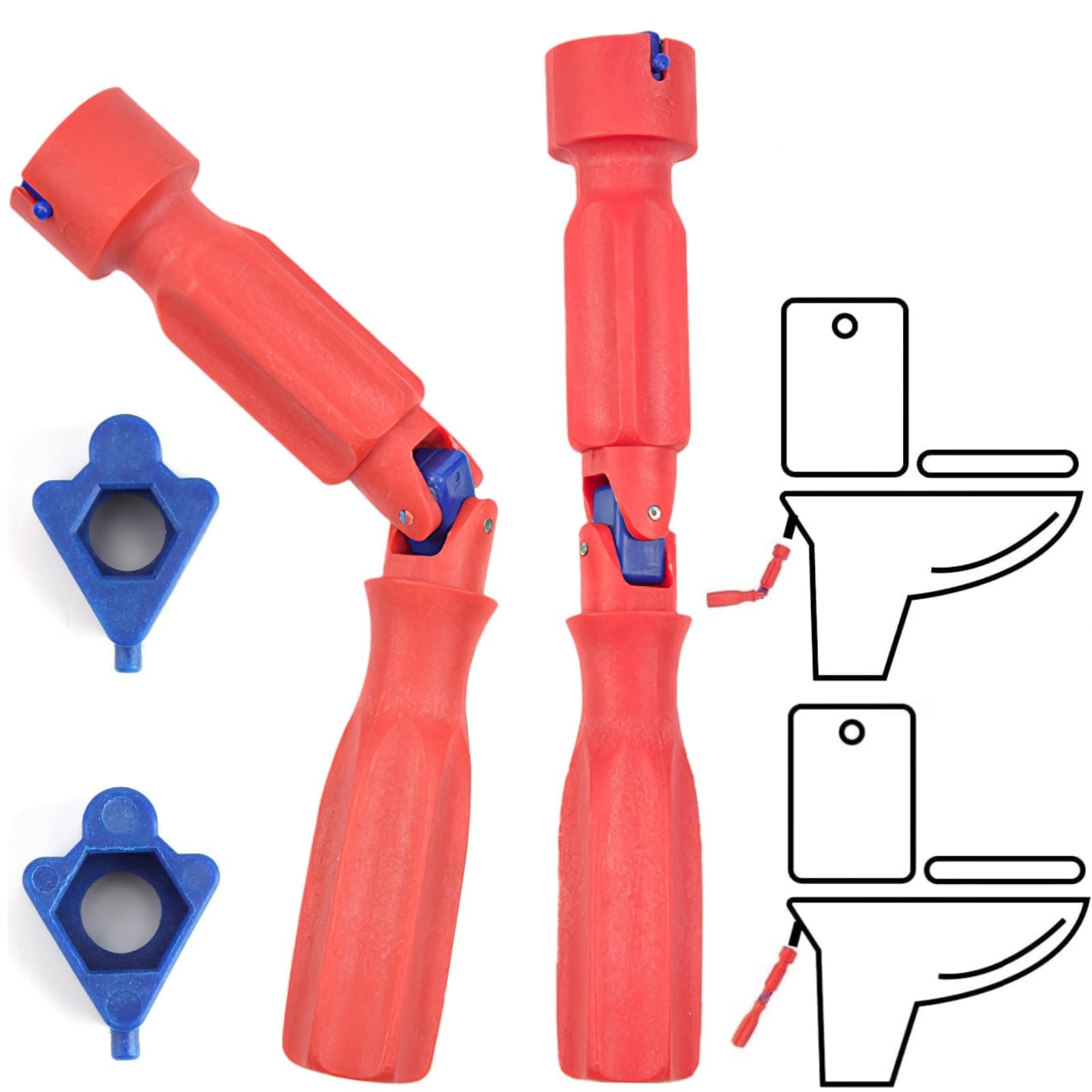 Toilet Seat Spanner Plumbing Tools, 1 Set Toilet Seat Tightening Tool ...