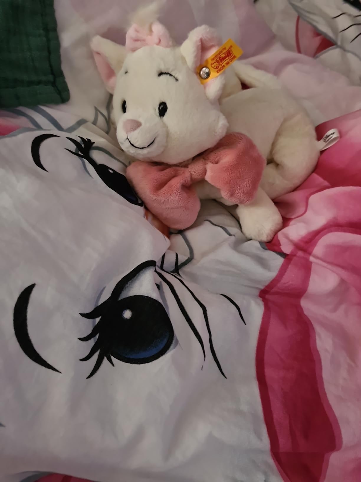 Steiff 24658 Katze Marie 24cm Weiss/rosa Disney: Amazon.de: Spielzeug