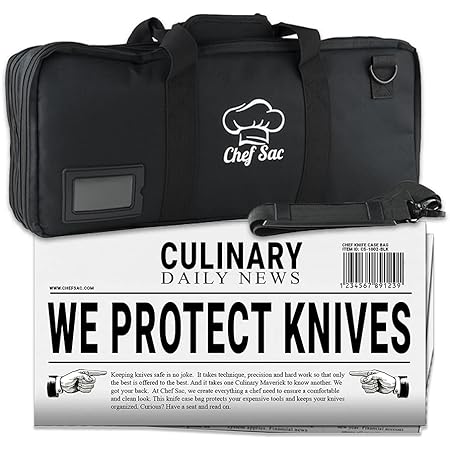 Amazon.com: EVERPRIDE Chef Knife Bag PLUS Knife Guard Set (10-Piece Set ...