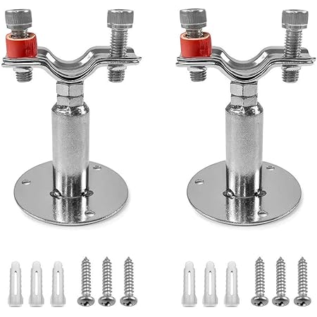 Stainless Steel Wall Mount Ceiling Mount Pipe Supports, 2pcs Adjustable ...