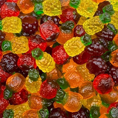 Amazon.com : Fruit-Shaped 3D Gummy Candy | 1-Pound Pack | Assorted Fruit Flavors : Grocery ...